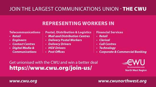 CWU Eastern No5 Branch – Workers of the world unite; you have nothing ...